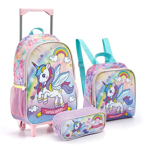 Kit Mochila Escolar Infantil Rodinha Feminina Black Friday Casas Bahia