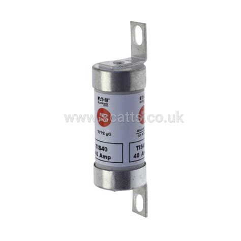 tis40 cooper bussmann 400305 40a a3 gg offset tag fuse 660v