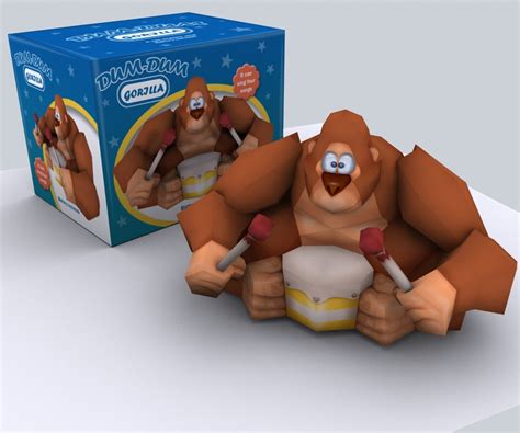 Gorilla Toy Obj