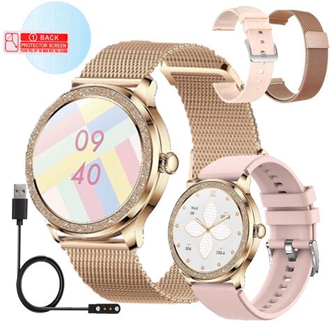 SMARTWATCH ZEGAREK DAMSKI POLSKIE MENU ROZMOWY CIŚNIENIE PULS SPORT