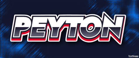 Peyton Text Effect And Logo Design Name