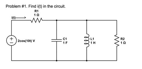 Solved Find I T In The Circuit Chegg Com