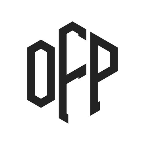 Premium Vector Ofp Logo Design Initial Letter Ofp Monogram Logo Using