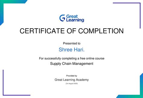 S Shreehari On Linkedin Supplychainmanagement Achievementunlocked