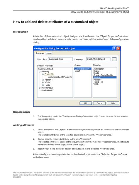 Wincc Working With Wincc How To Add And Delete Attributes Of A