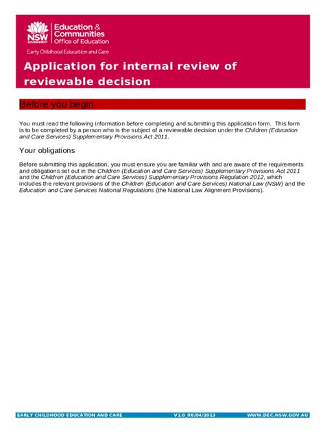 Privacy Statement Application Requirements And Assessment ACECQA Doc Template PdfFiller