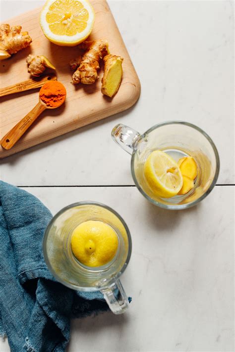 3 Ingredient Ginger Lemon Water Minimalist Baker