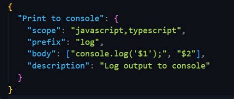 How To Create Custom Vs Code Snippets Dev Community