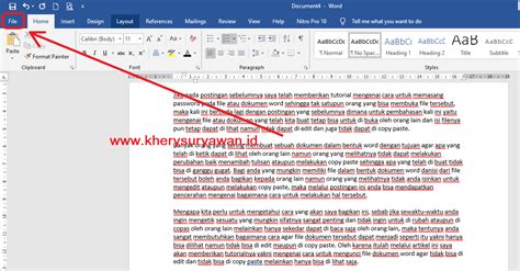 10 Tips Cara Mengunci File Word Agar Tidak Bisa Di Edit Dan Di Copy