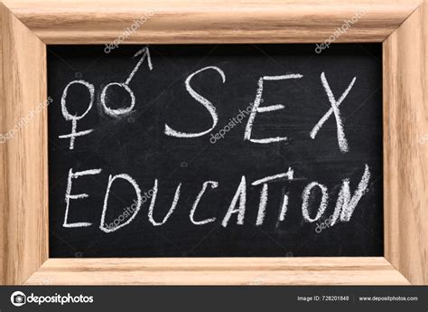 Chalkboard Written Text Sex Education Stock Photo Serezniy 728201848