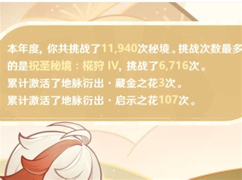 年终总结 你们今年坐牢最久的圣遗物本是哪个 178