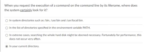 Solved When You Request The Execution Of A Command On The Chegg Com