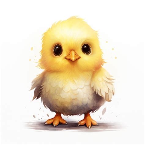 Premium Photo There Is A Small Yellow Bird With Big Eyes Standing On