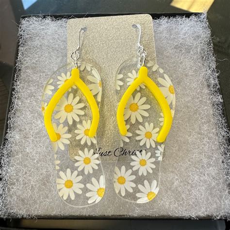 Daisy Flip Flops Etsy