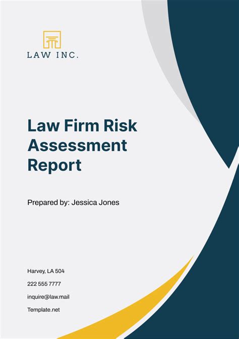 Free Law Firm Risk Assessment Report Template To Edit Online