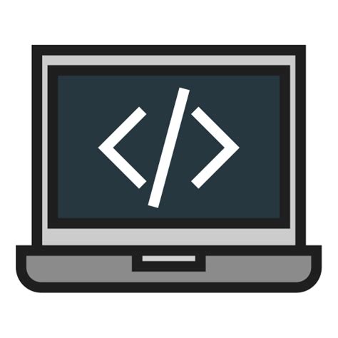 Programming Laptop Coding Code Program Sofware Data Icon Download On Iconfinder