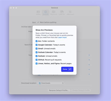 Previews Glance Top Sites Arc Help Center