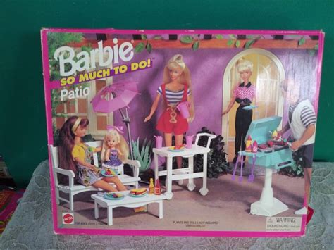 Mattel Barbie So Much To Do Patio Set Playset Barbie Playsets Mattel