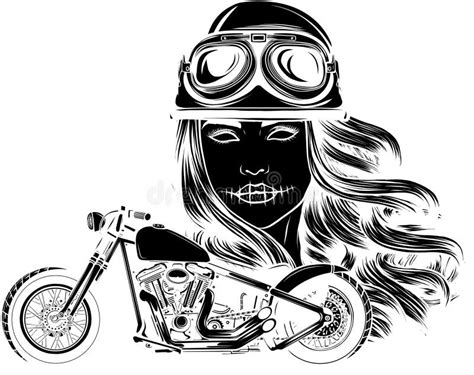 Sexy Biker Girl Silhouette Stock Illustrations 78 Sexy Biker Girl