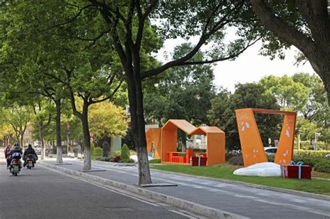 作品展示 推窗见绿 出门入园——竹园路景观设计