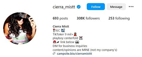 Who Is Cierra Mistt Age Height BIO Boyfriend Parents Ethnicity