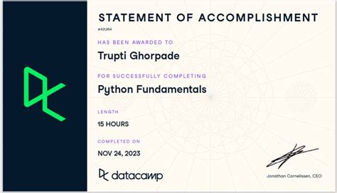 Trupti Ghorpade On Linkedin Pythoncertification Codingmilestone