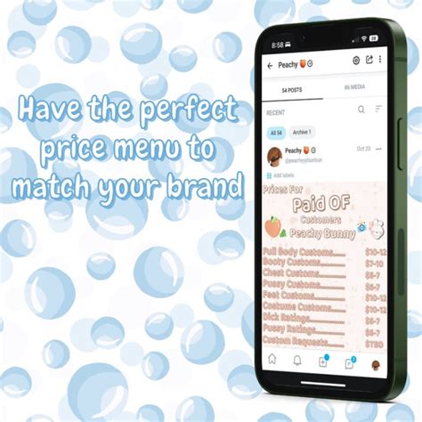 Create A Custom Nsfw Price Menu By Thebubblyblonde Fiverr