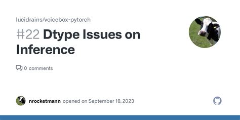 Dtype Issues On Inference Issue Lucidrains Voicebox Pytorch Github