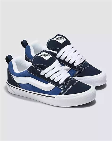 Shop Vans Knu Skool In Navy And White