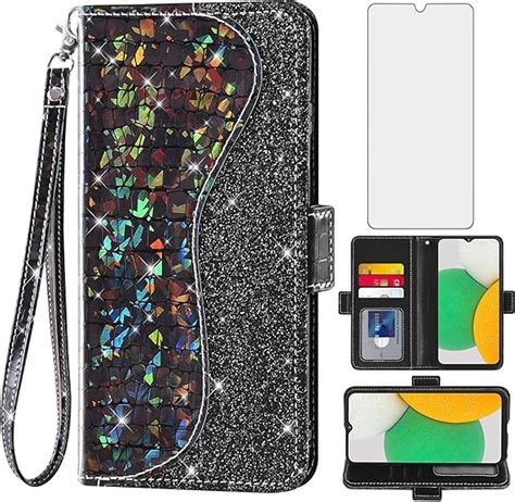 Asuwish Phone Case For Samsung Galaxy A03 Core Wallet Cover With Screen