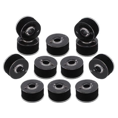 Janome Prewound Plastic Bobbins Black 732212155857