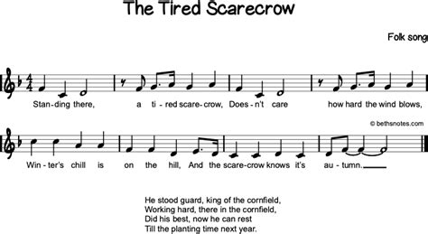 Tired Scarecrow Beths Notes Songs And Resources
