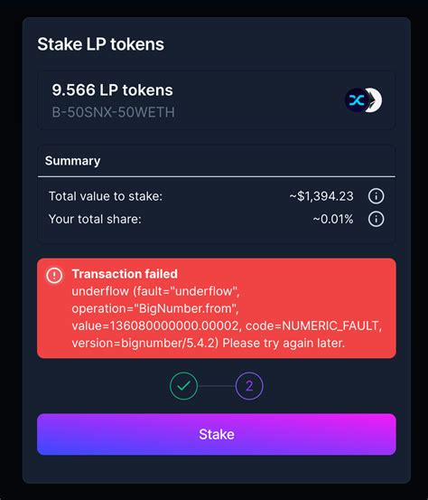 Error When Staking Lp Tokens Issue Balancer Frontend V Github