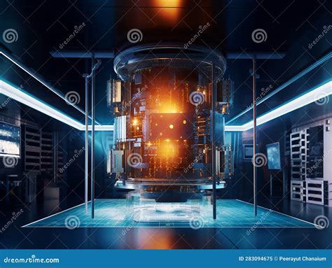 A Quantum Computers In Server Room Showcasing Advanced Technology