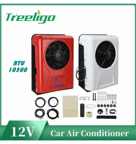 무시동 에어컨 화물차 Treeligo 전기 트럭 분할 트랙터 밴 베일러 수확기 머신용 10500btu 12v 티몬