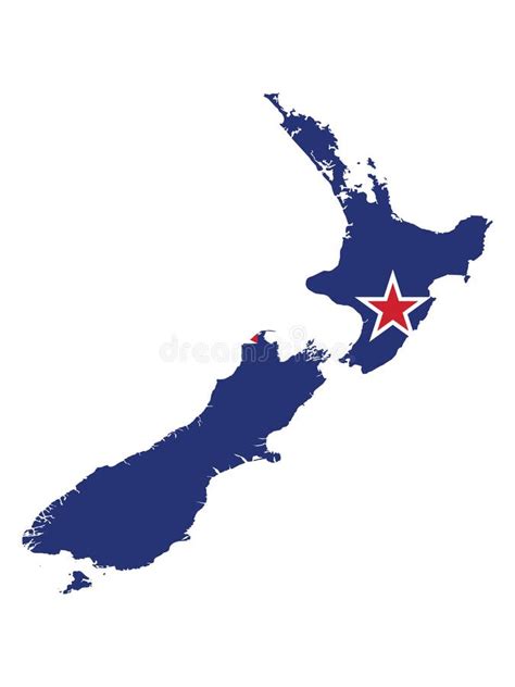 Flag Map Of New Zealand Stock Vector Illustration Of Africa 196777181
