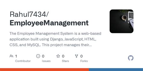 Github Rahul Employeemanagement The Employee Management System