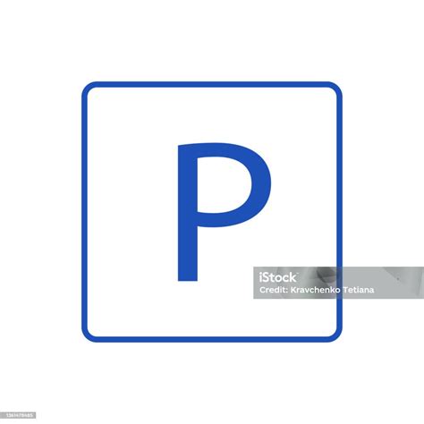 파란색 주차 표지판 도로 교통 규정 아이콘입니다 공공 정보 격리된 개체입니다 벡터 그림입니다 스톡 이미지 거리에 대한 스톡 벡터 아트 및 기타 이미지 Istock