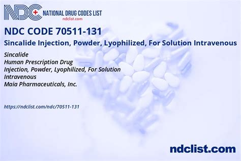 Ndc 70511 131 Sincalide Injection Powder Lyophilized For Solution