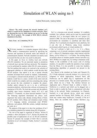 Simulation Of WLAN Using Ns 3