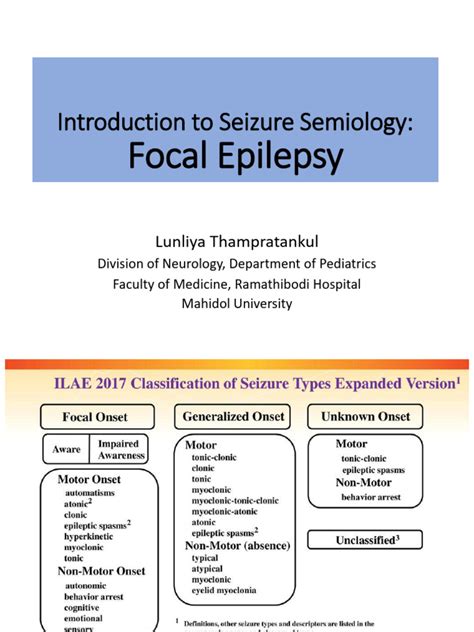Seizure Semiology Est 09092018 Handout Lunliya Pdf Insular Cortex