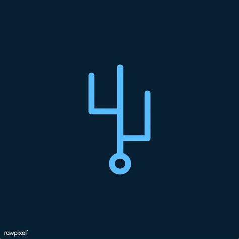 USB Data Transfer Symbol Vector