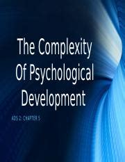 Chapter Ppt Psychological Development Pptx The Complexity Of Psychological Development Ao