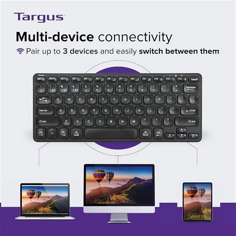 Targus AKB862 Compact Multi device Bluetooth Keyboard คยบอรดไรสายขนาดพกพา Shopee Thailand