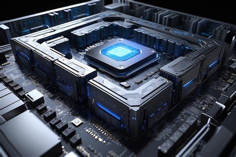 Premium Photo Cpu Socket On The Motherboard Toned Image