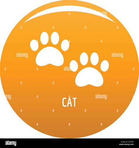 Cat Step Icon Simple Illustration Of Cat Step Vector Icon For Any