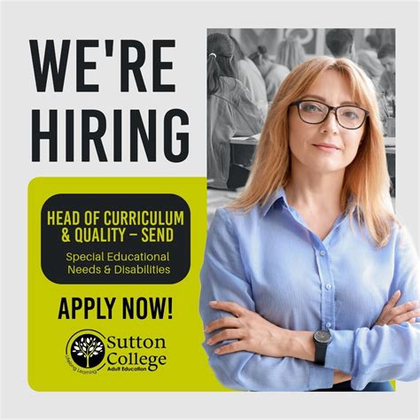 Sutton College On Linkedin There Is Still Time To Apply To Become Our