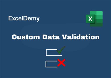 Custom Data Validation In Excel Exceldemy