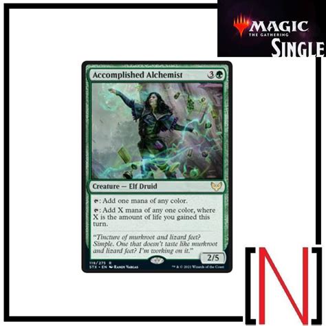 MTG Single STX Accomplished Alchemist ระดบ Rare ภาษาองกฤษ