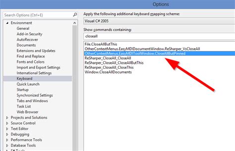 Ide Keyboard Shortcut To Close All Tabs But Pinned In Visual Studio
